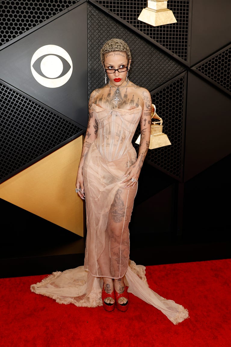 Doja Cat Wore The Most Naked Dress Ever To The 2024 Grammys