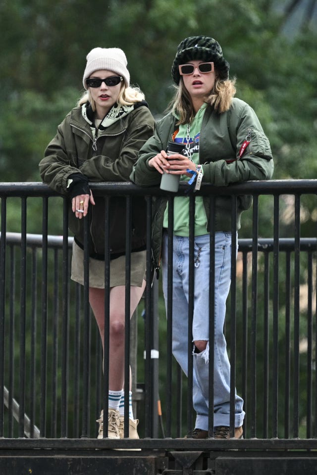 Anya Taylor Joy Wears A Wet T Shirt Dress To Glastonbury Festival