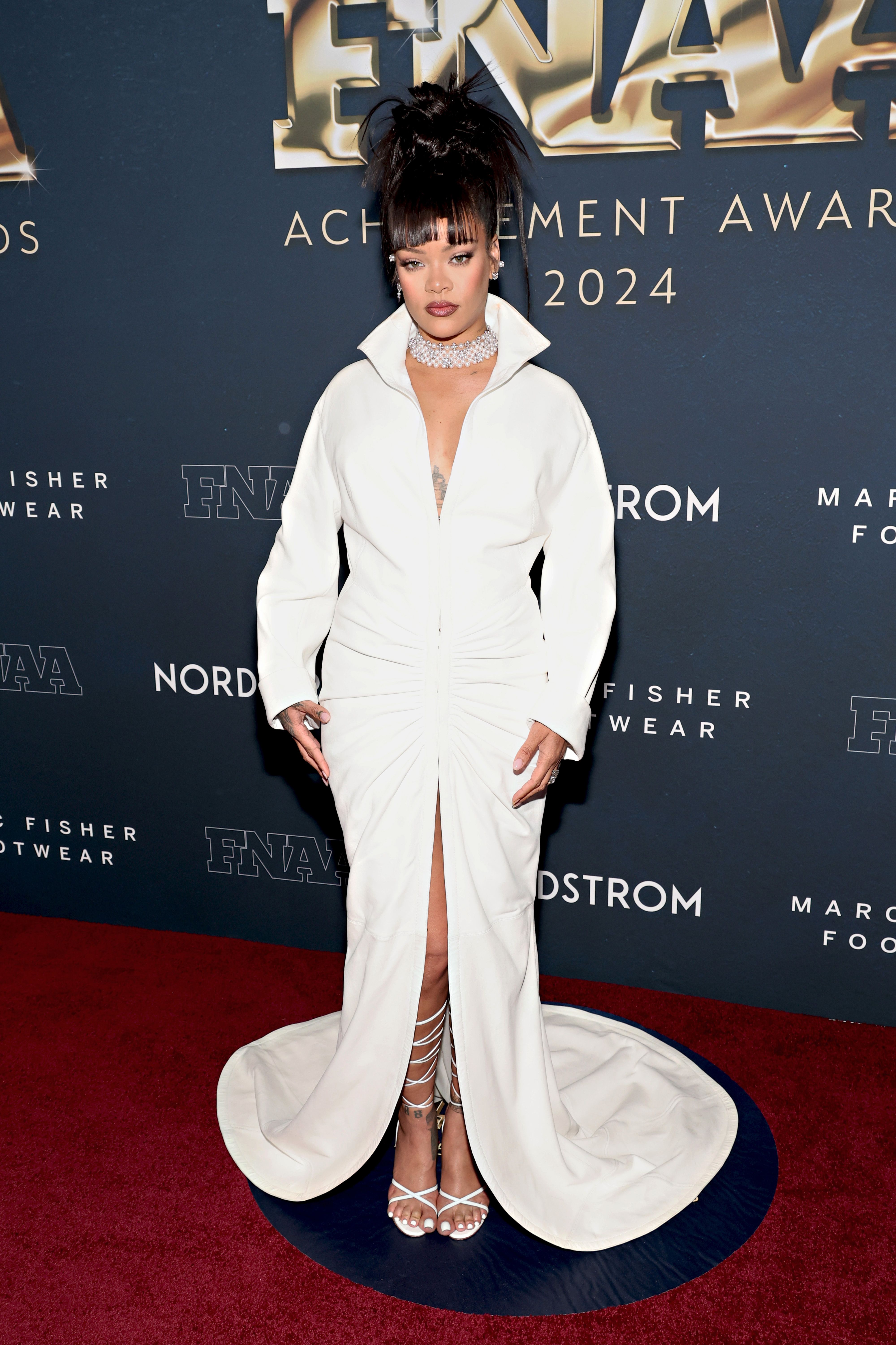 Rihanna Has a Gloriously Edgy Take on Winter Whites