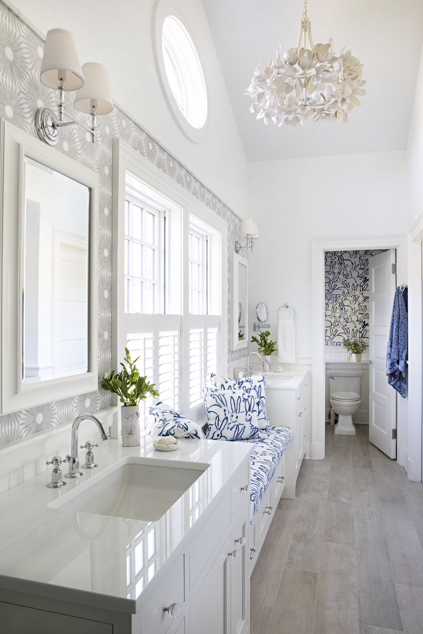 All white bathroom store