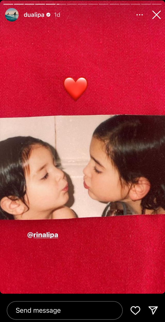 Dua Lipa Is Twinning With Her Lookalike Sister Rina Lipa