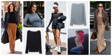 intimissimi ultralight modal cashmere boat neck top hailey bieber kendall jenner emily ratajkowski jennifer lopez addison rae