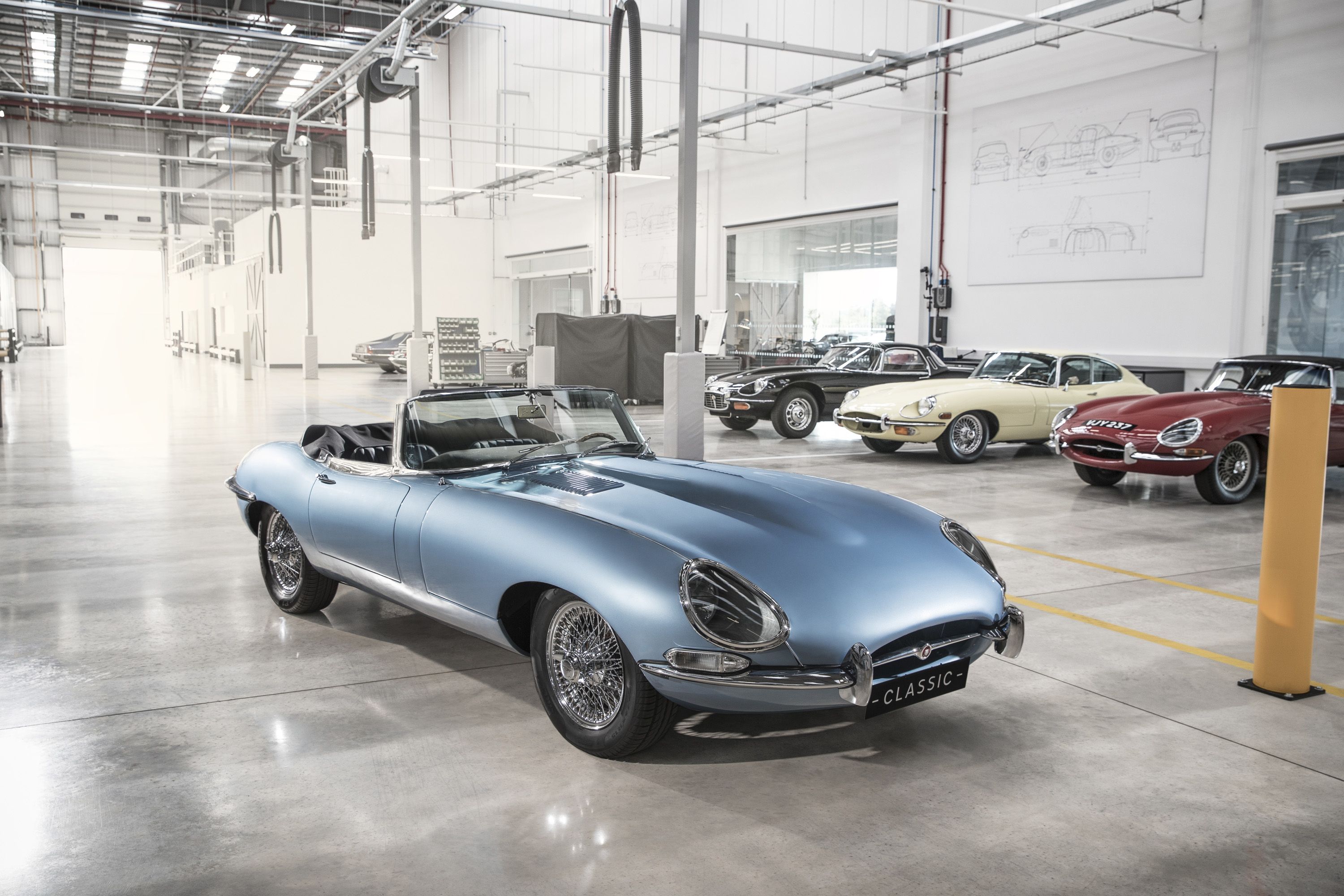 E type jaguar electric store
