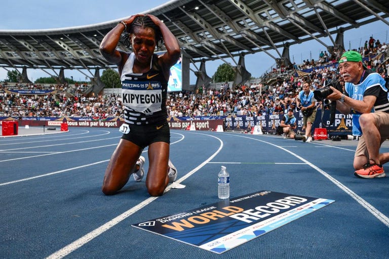Faith Kipyegon Runs 5 000 Meter World Record In Paris