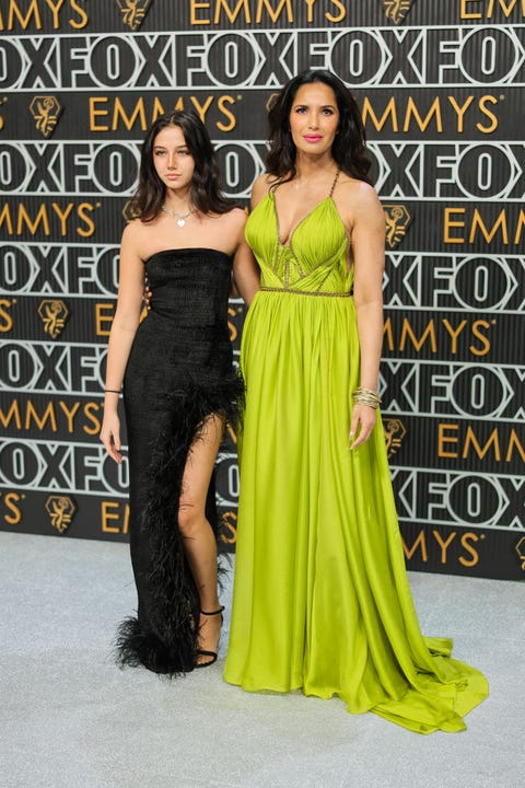 Padma Lakshmi And Her Daughter Krishna Hit The Emmys