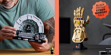 lego star wars emperor's throne room, marvel infinity gauntlet set, black friday cyber monday sale