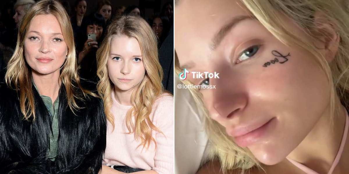 ケイト・モスの異母妹のロッティ・モス、顔タトゥーを入れる「これは私が自由になったことを表している」