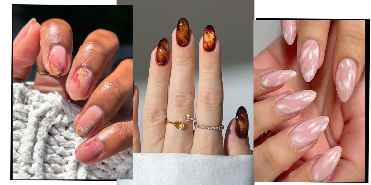 Marble Nails Designs Inspiration and How To Create Them At Home