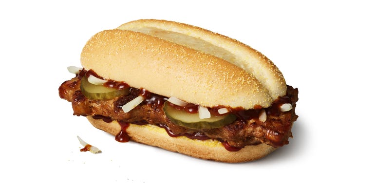 The McRib officially returns to McDonald's menus in 2024 The McRib officially returns to McDonald's menus in 2024