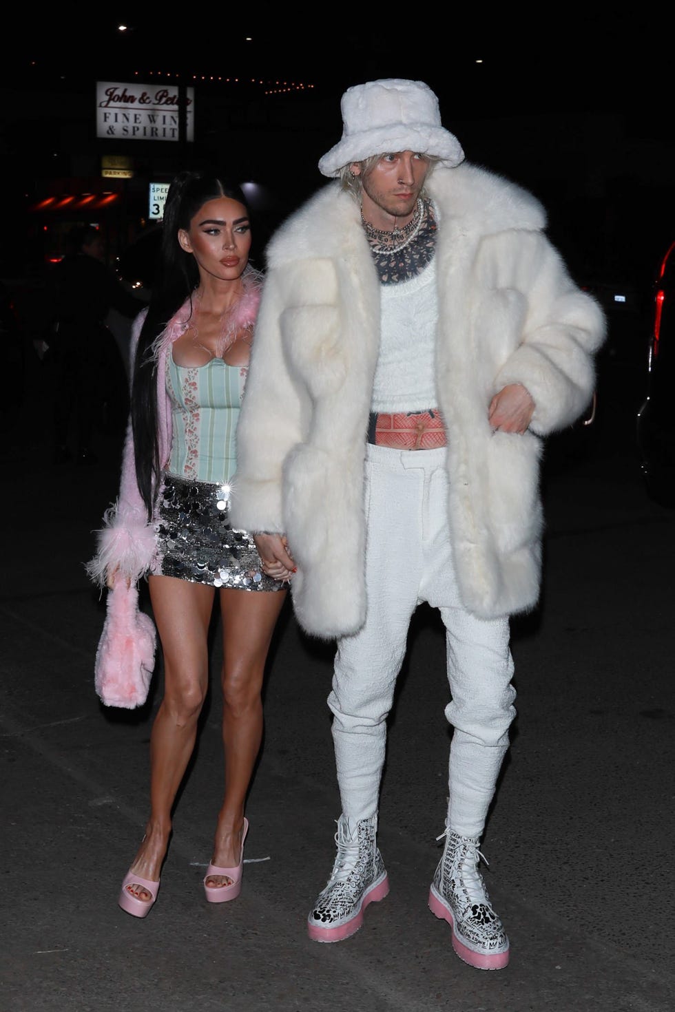 Megan Fox Wore A Y2k Mini Skirt And Plunging Corset On A Date With Mgk