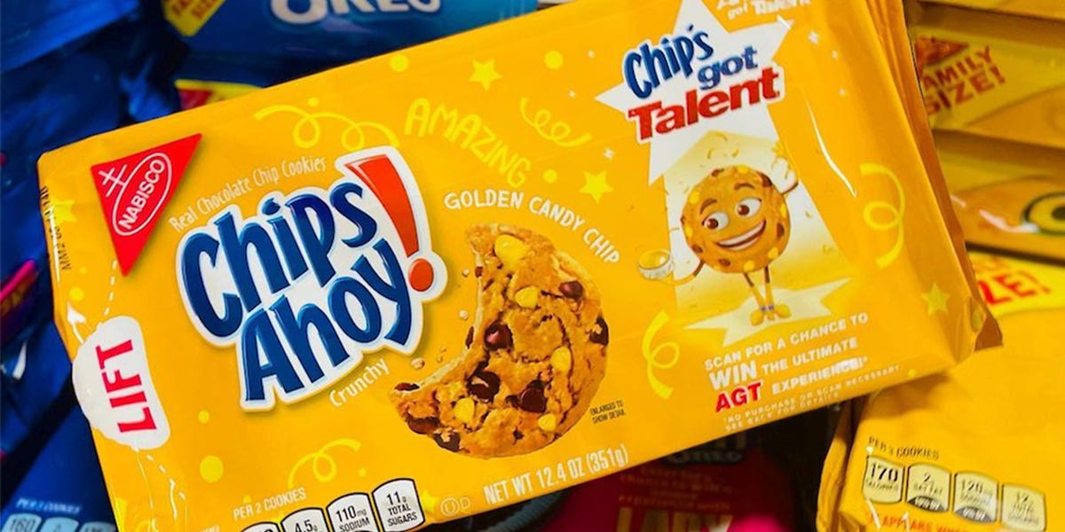 Chips Ahoys New Chocolate Chip Cookies Are Filled With Golden Candy Chips