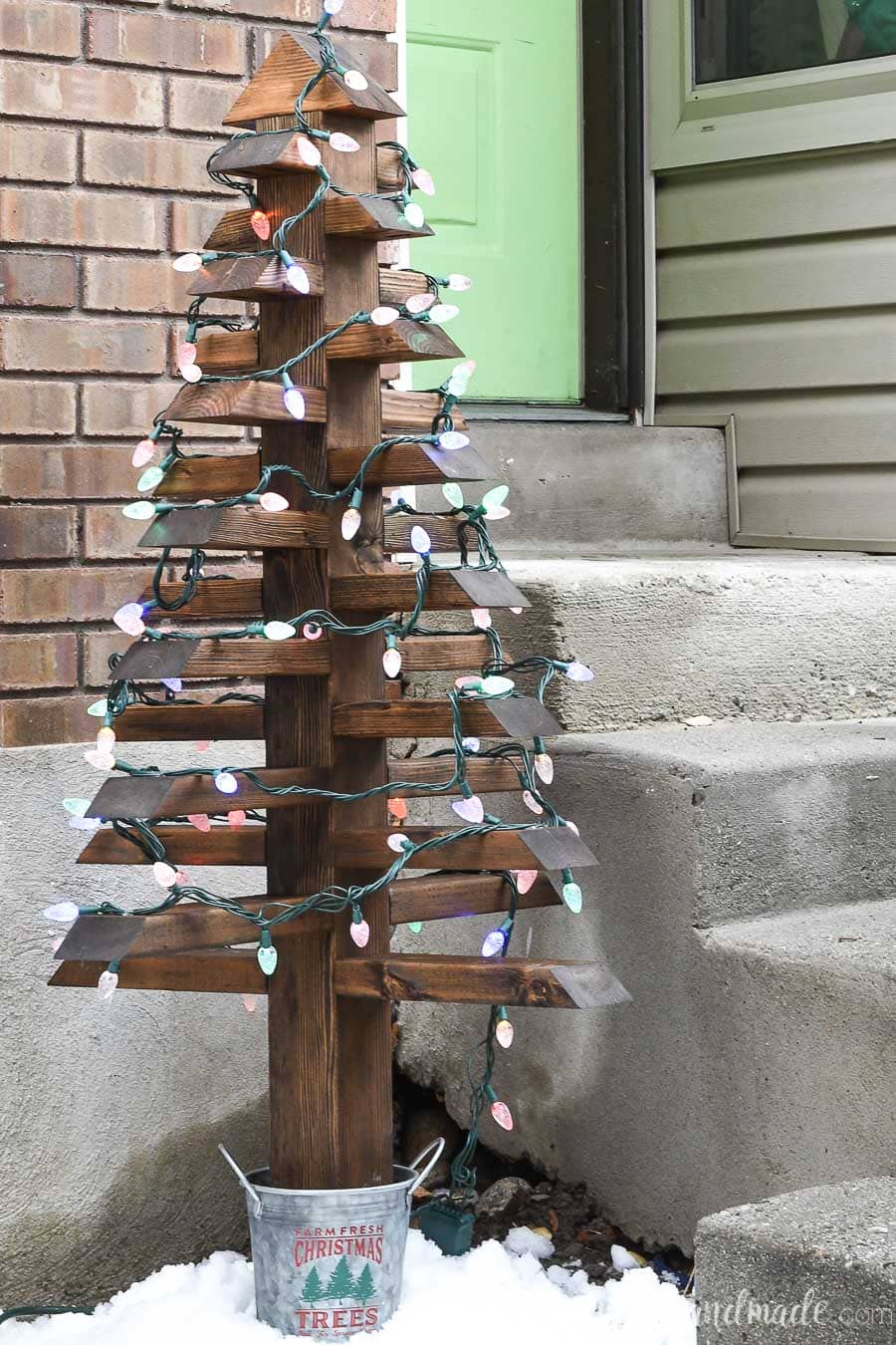 Wooden christmas decorations outdoor store