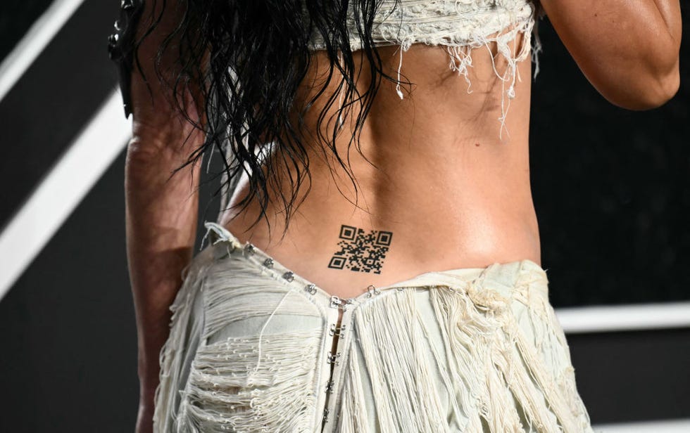 Why Katy Perry Wore a QR Code Tattoo on the VMAs Red Carpet Why Katy Perry Wore a QR Code Tattoo on the VMAs Red Carpet