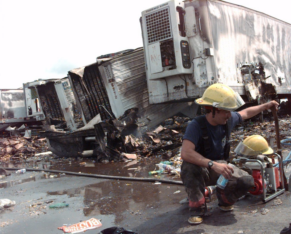 the cleanup begins on morning after the rioting at woodstock