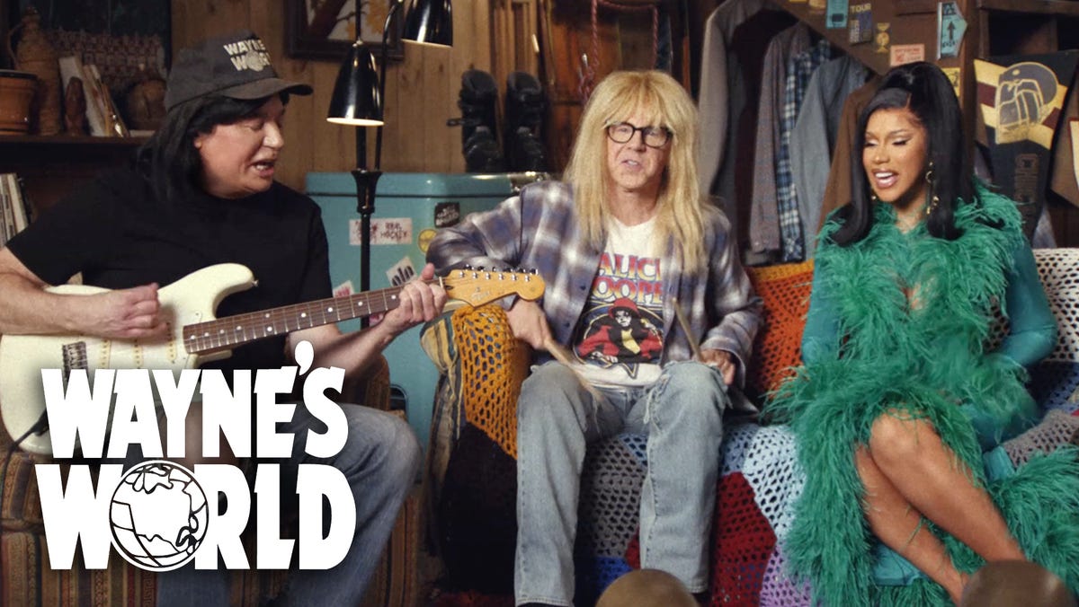 Watch Waynes World And Cardi B For Uber Eats Super Bowl Commercial