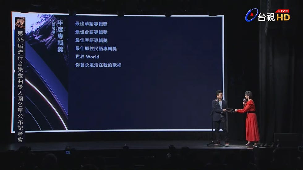 【金曲獎2024】金曲35入圍名單公布！楊乃文＆孫盛希爭影后，熱狗＆林俊傑角逐歌王寶座