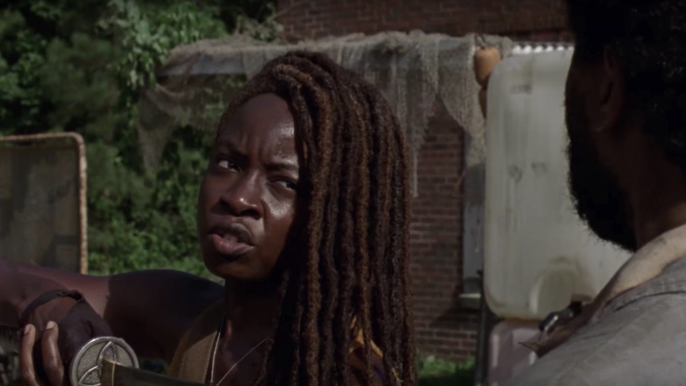 Walking Dead Star Pays Danai Gurira Tribute After Michonne Exit