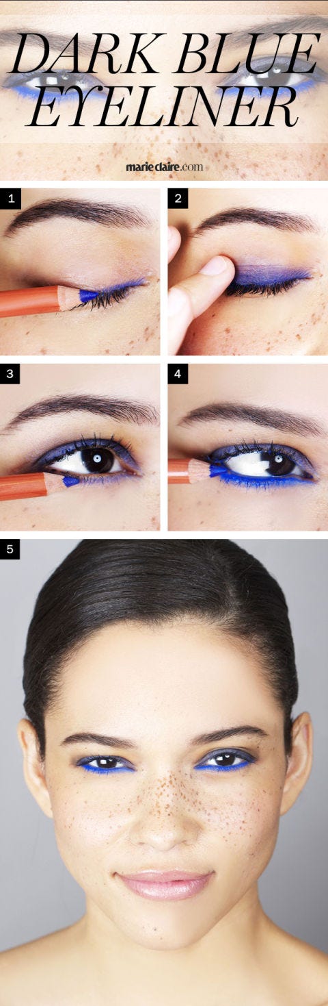 Blue Eyeliner Makeup Looks Makeup Vidalondon