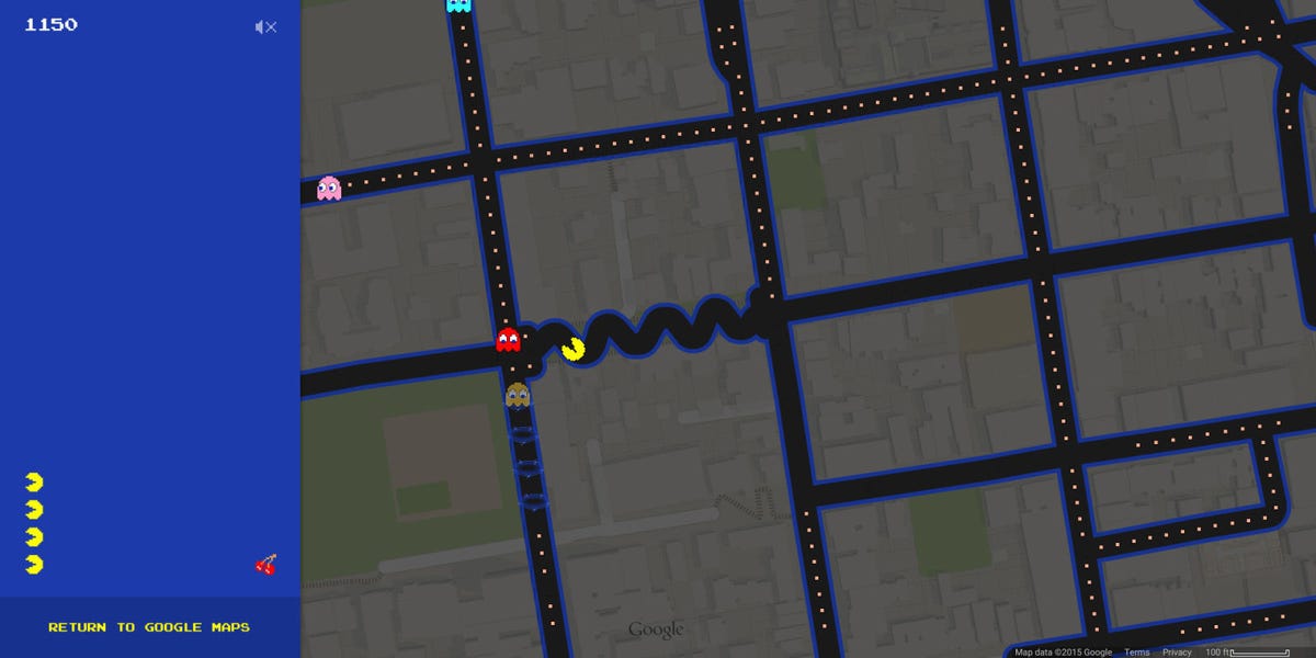 Google Maps unleashes Pac-Man on your neighborhood Google Maps unleashes Pac-Man on your neighborhood