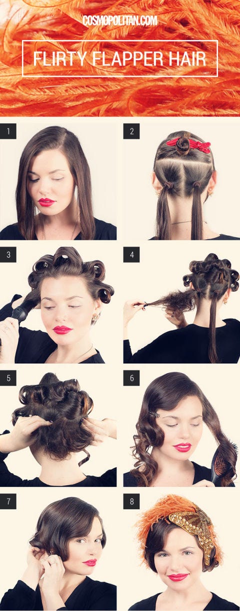 Flapper Girl Hair How To For Halloween Turning Long Hair Into A Flapper Bob