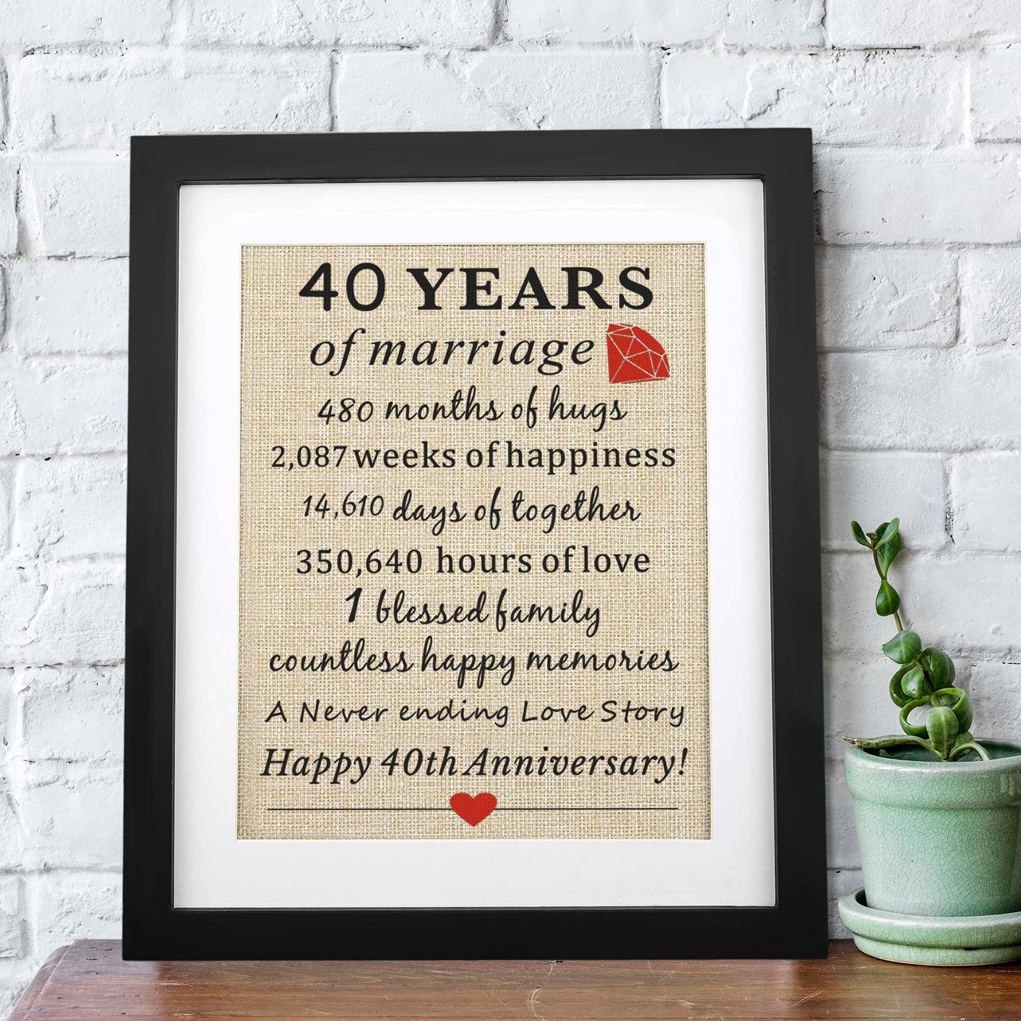 40 year anniversary gift store