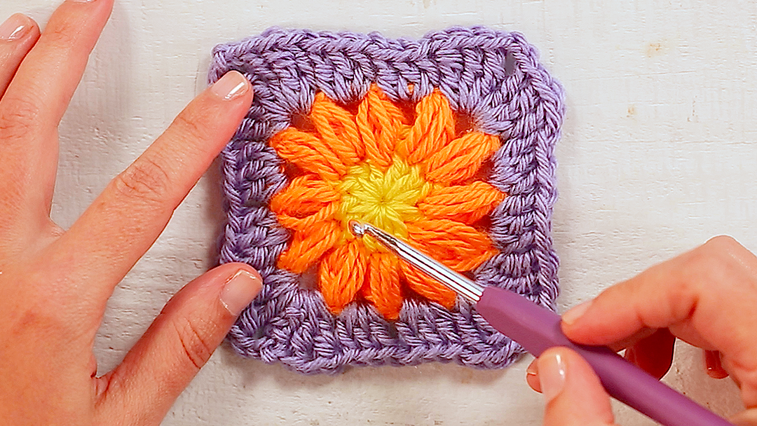 Daisy Granny Square Crochet Tutorial Crochet Daisy Granny Square Pattern